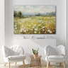 IDEA4WALL Vibrant Wildflower White Daisy Flowers Meadow Floral Botanical Landscape Rustic ...
